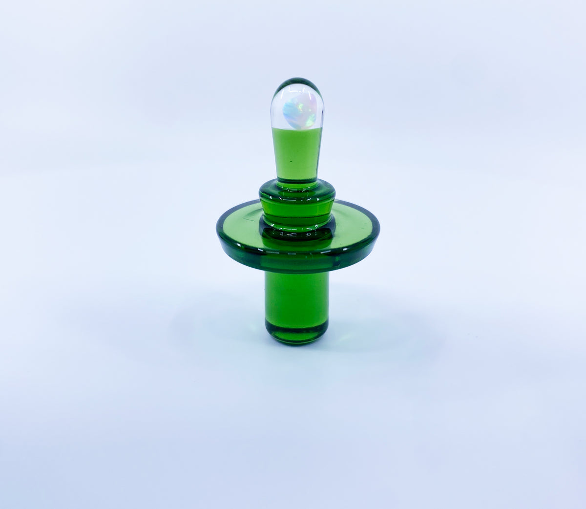 Fortunate Glass - Control Tower Cap (Portland Green) – Lions Den Glass
